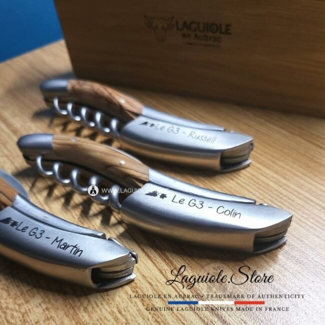 Laguiole Corkscrew Engraved | Personalized Wine Openers