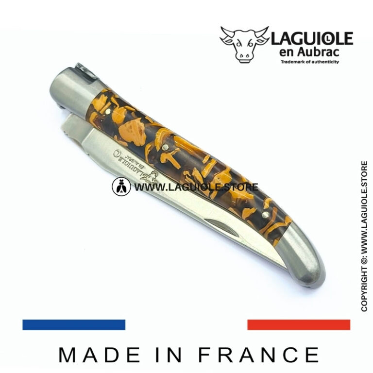 Laguiole Knife with Recycled Walnut Shells Handle